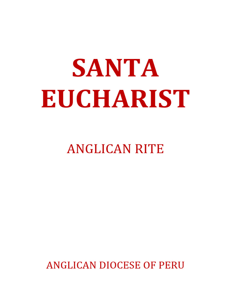 Anglican Ritual | PDF | Eucharist | Penance