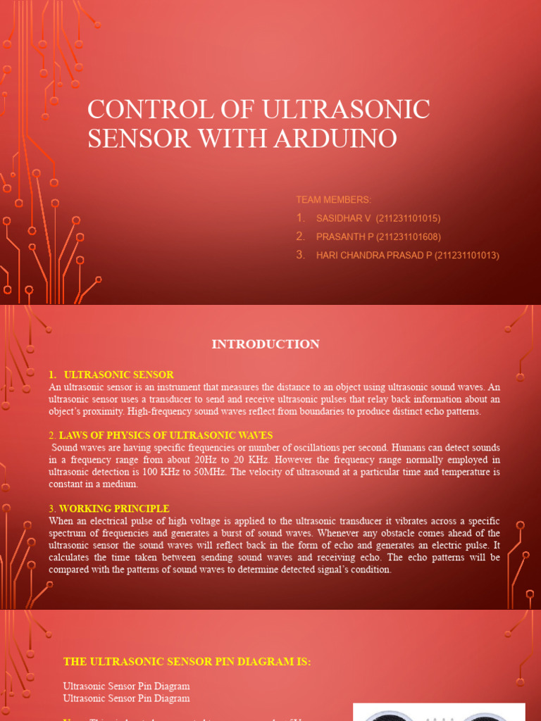 Control Of Ultrasonic Sensor With Arduino 1 Download Free Pdf