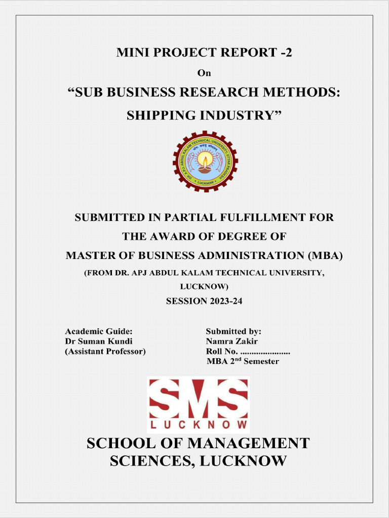 Sms Mini Project | PDF