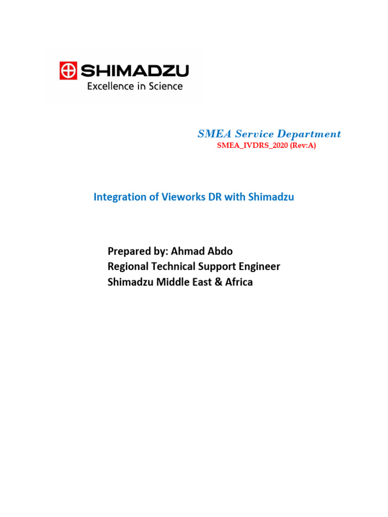 Integration of Vieworks DR With Shimadzu | PDF | Software Engineering ...