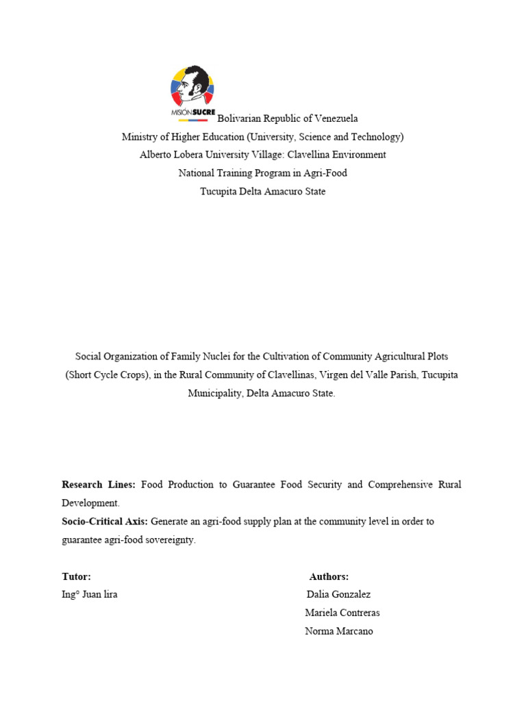 Agri-Food Degree Project 2 | PDF | Agriculture