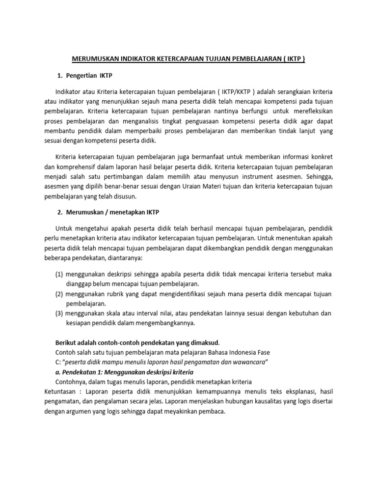 Achmadi - Uptd SDN Jungkarang 1 - Resume Merumuskan Iktp | PDF