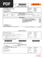 DHL Shipment Receipt | PDF | Fee | Trade