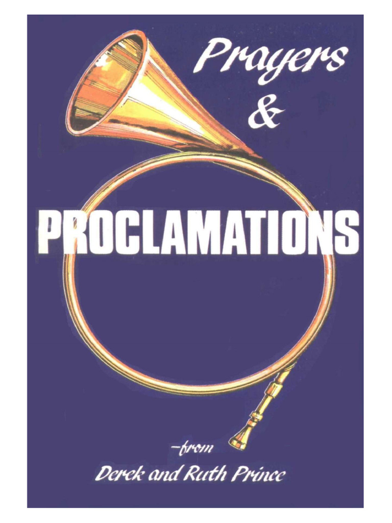 Prières Et Proclamations - Derek & Ruth Prince | PDF | Moïse | Dieu