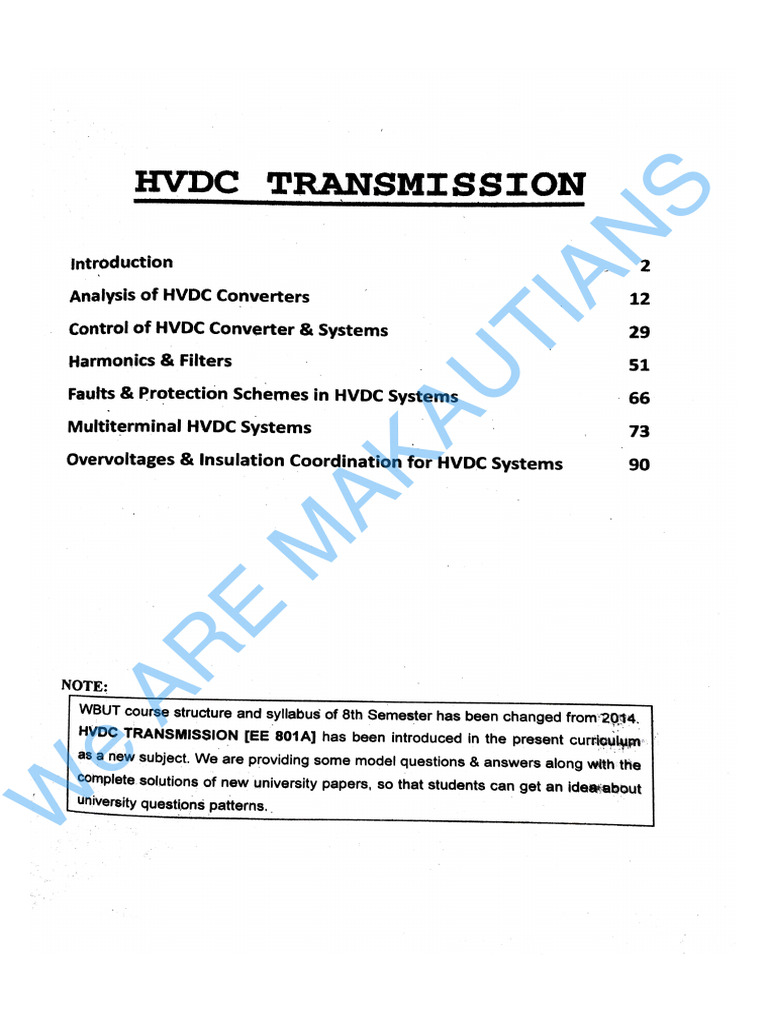 HVDC Transmission | PDF | High Voltage Direct Current | Electric Power ...