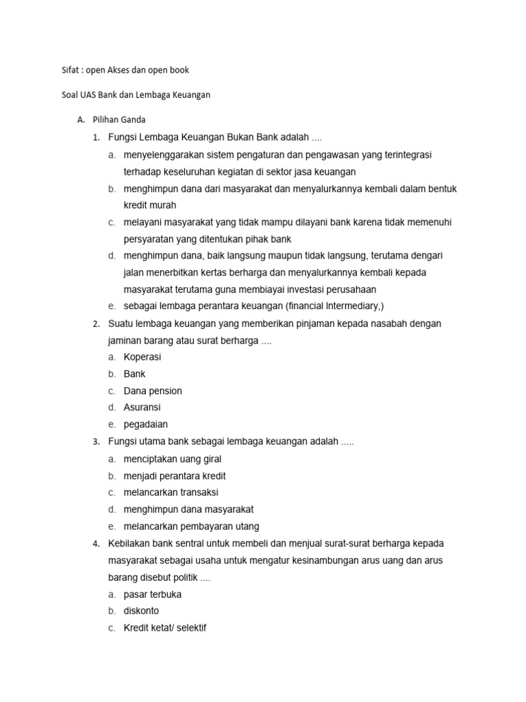 Soal Uas BLK | PDF