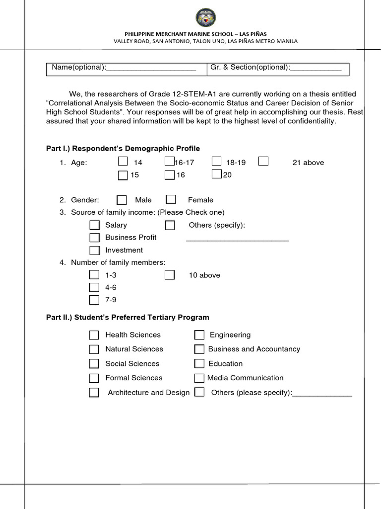Revised Questionnaire-Pr-2 | PDF | Socioeconomic Status | Economies