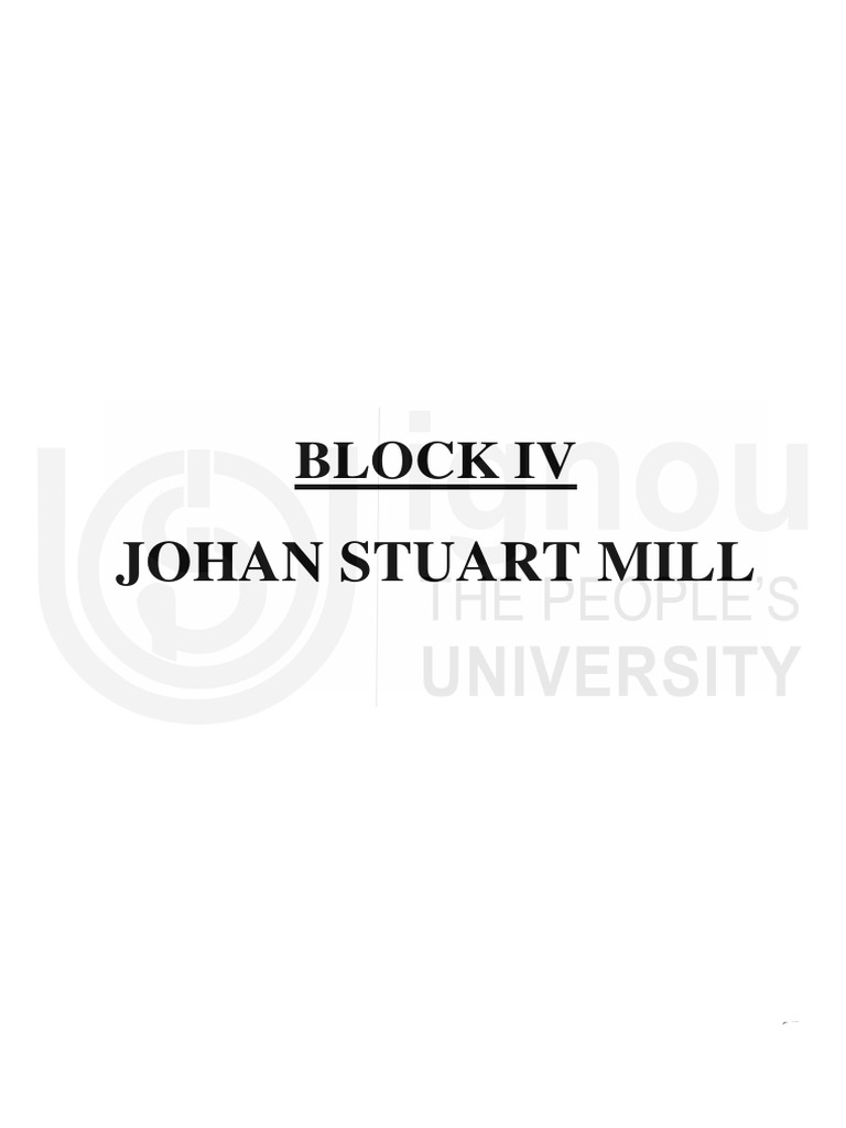 JS Mill | PDF | John Stuart Mill | Utilitarianism