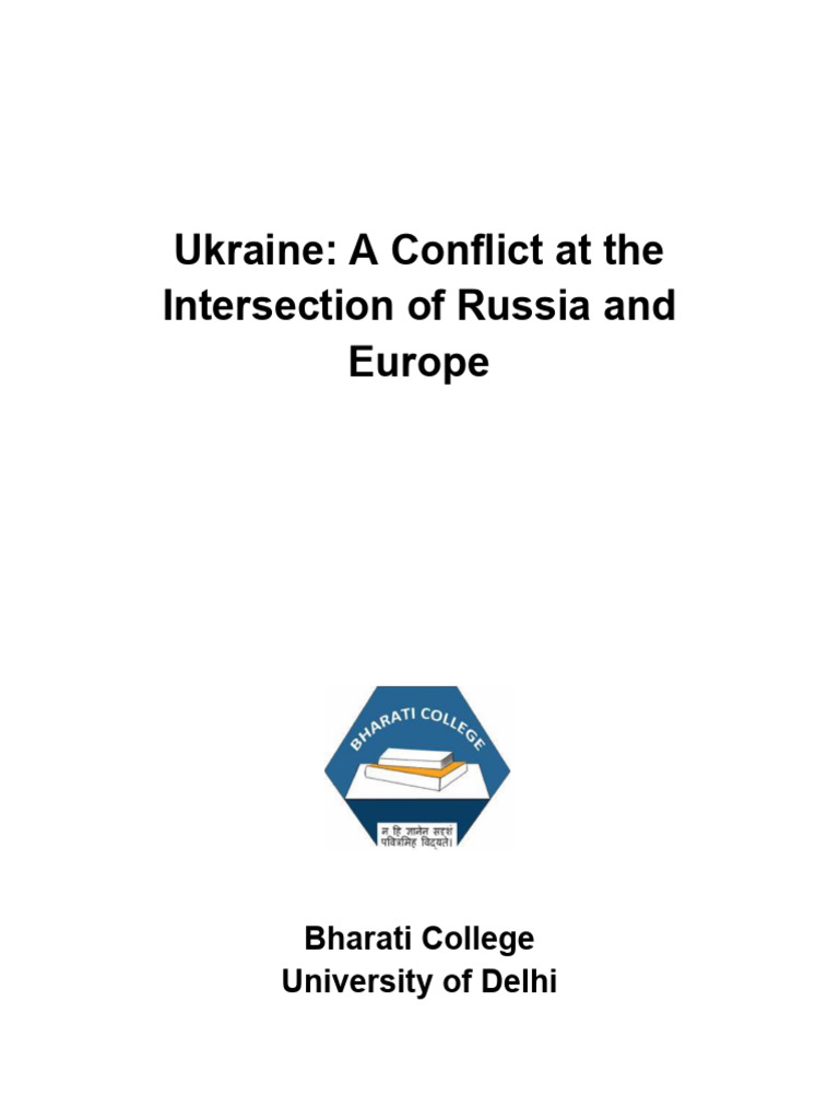 Ukraine-Russia Conflict: Geopolitical Insights | PDF | International ...