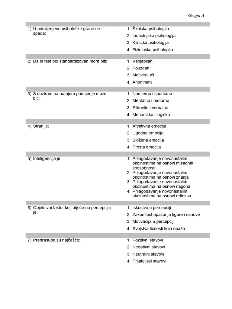 Prijemni Ispit 1 Erf 2016-17 | PDF