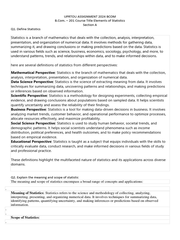 Element of Stat - Docx 11111 | PDF | Statistics | Mode (Statistics)