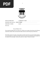 Pre-Mock English Pp1 Qs 2025 | PDF | Syntax | Grammar