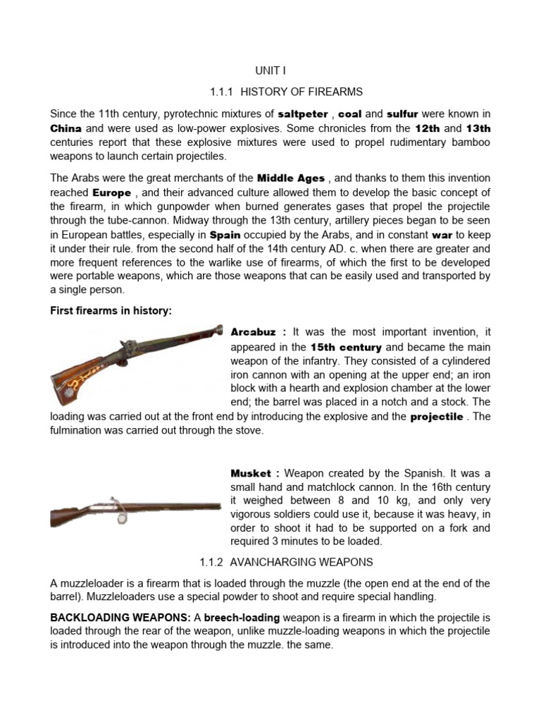 History of Firearms | PDF | Firearms | Gun Barrel