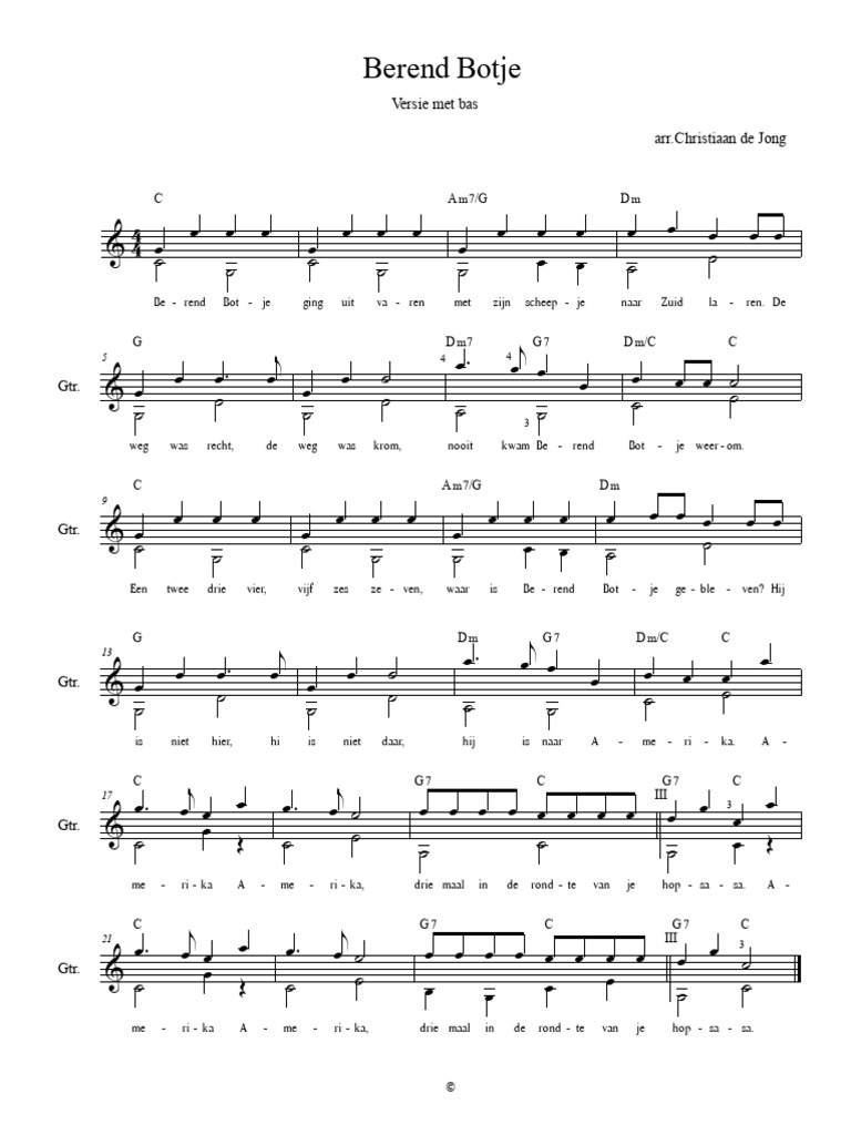 Berend Botje met bas | PDF