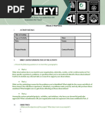 Activity Proposal Template | PDF