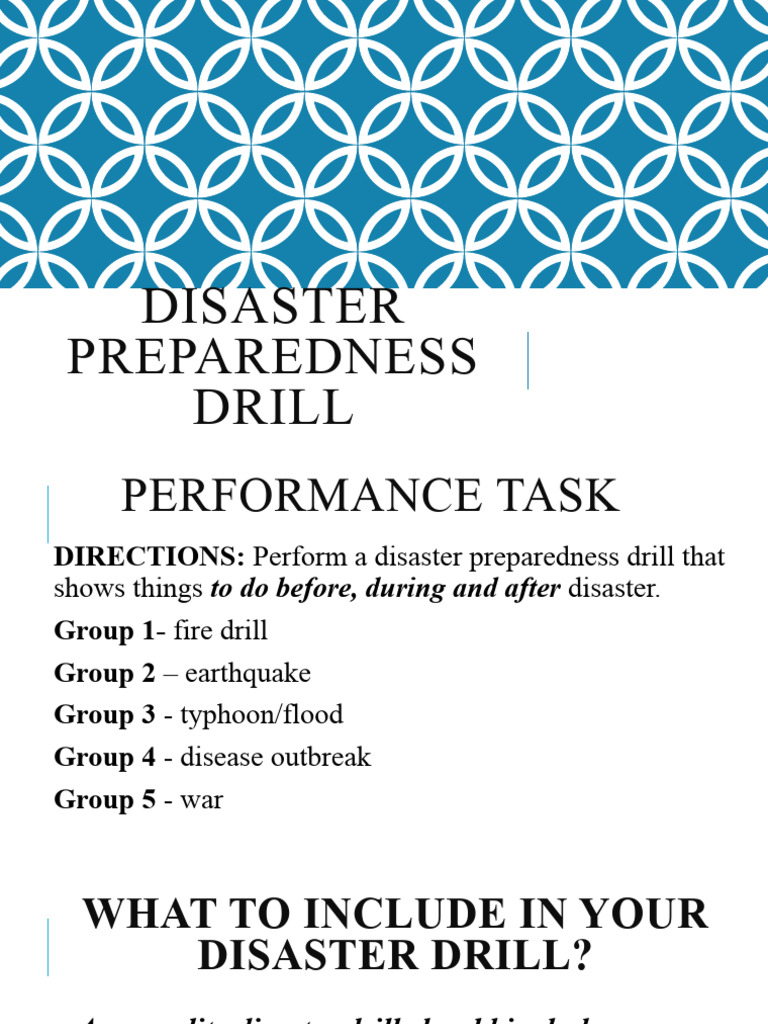 Disaster Preparedness Drill | PDF