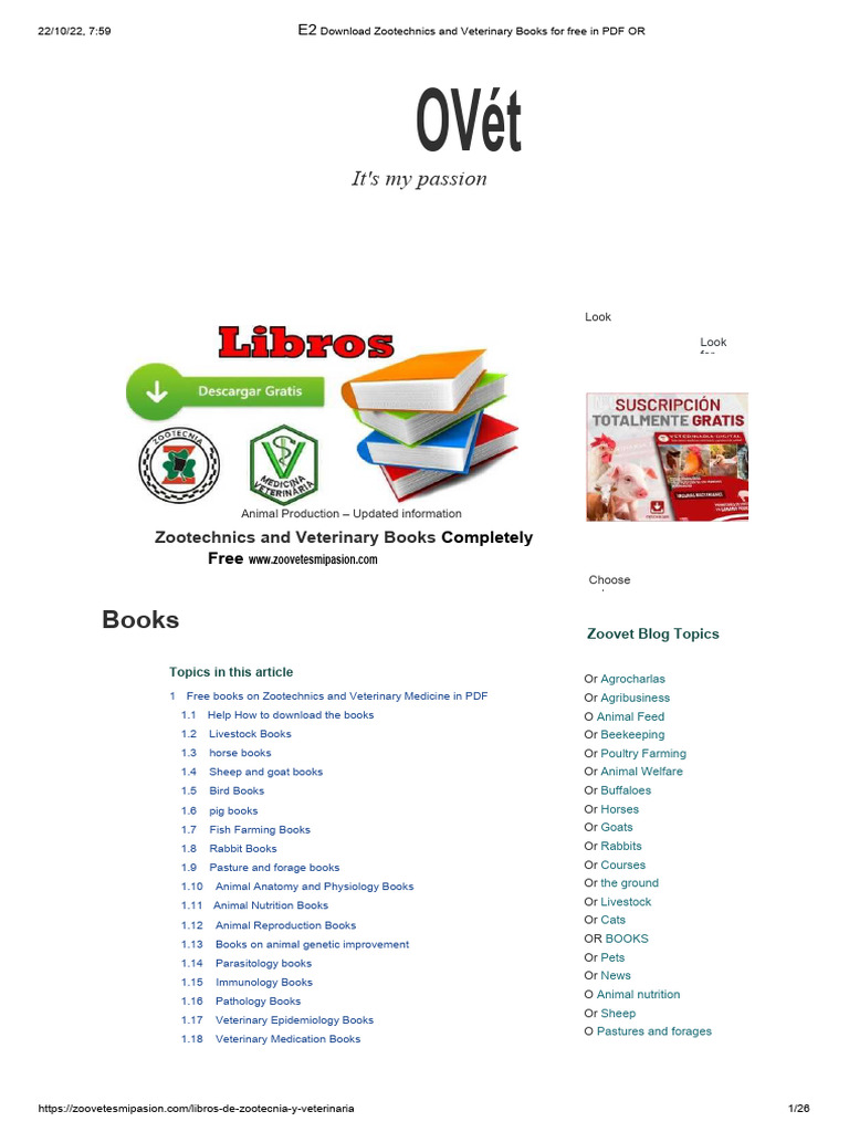 Free Zootechnics and Veterinary Books in PDF | PDF | Cattle | Fodder