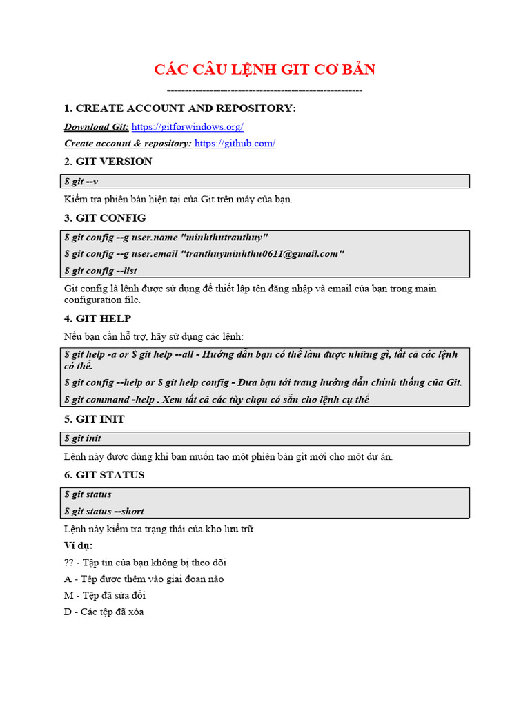 Statement Git Basic | PDF