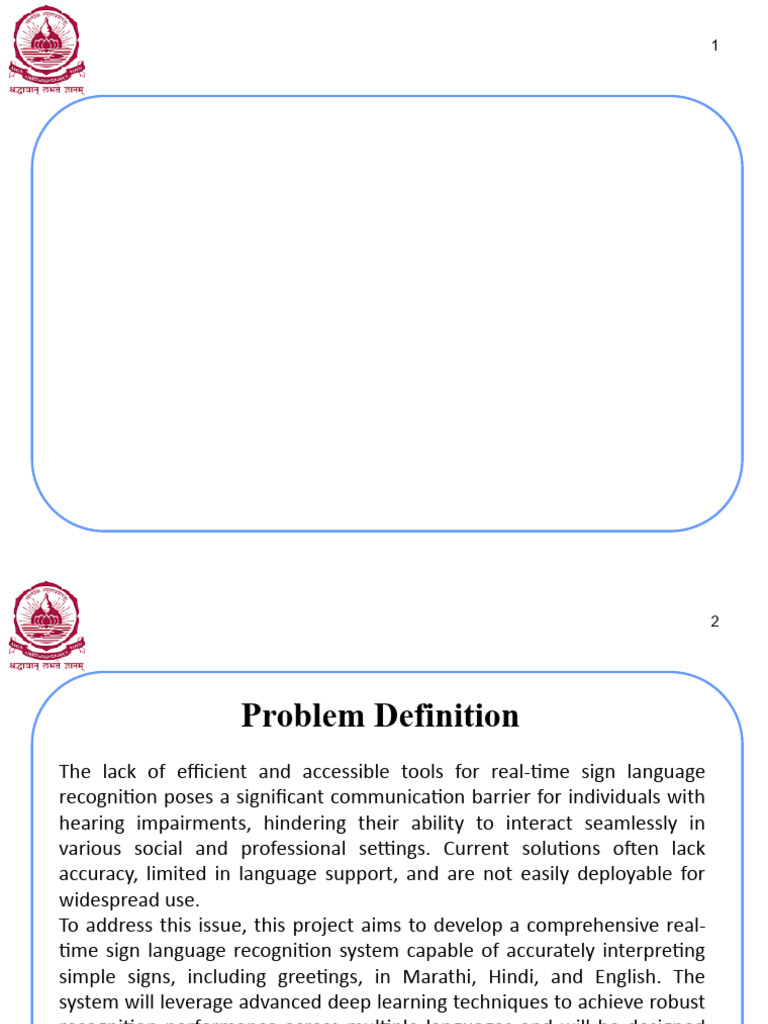 Real-Time Sign Language Recognition System | PDF | Artificial Neural ...