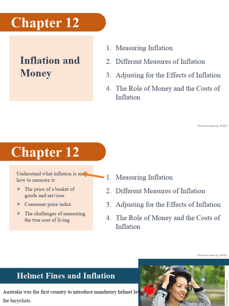 Hsw1e Macro Lecture Slides Ch12 | PDF | Cost Of Living | Inflation