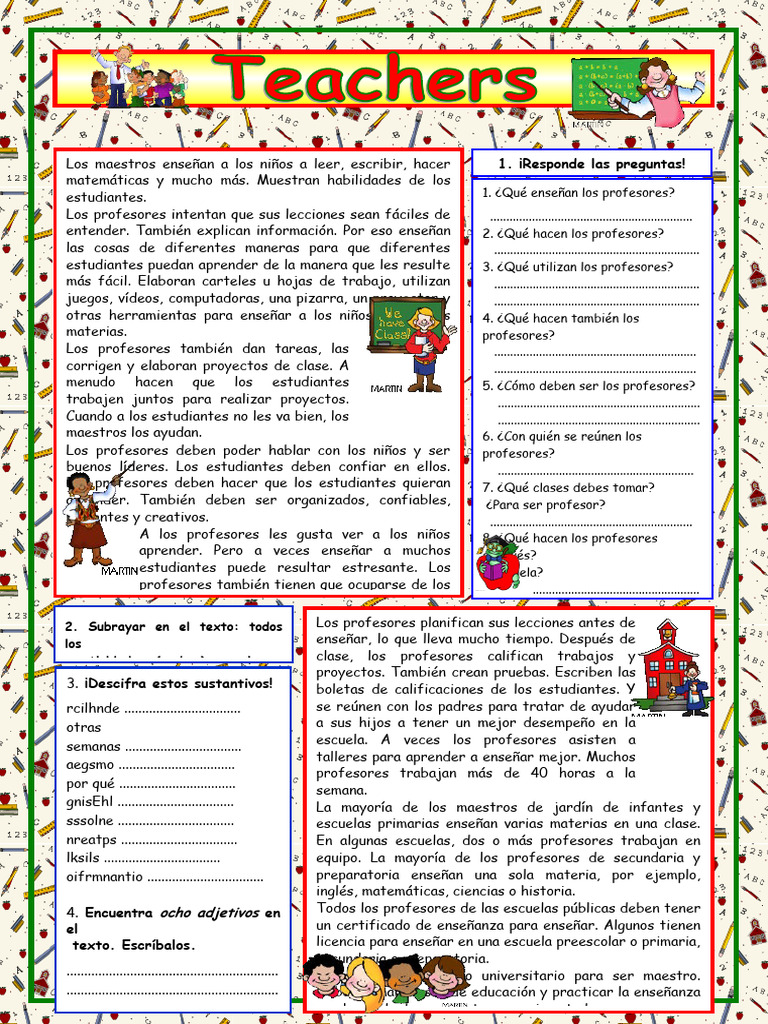 Día Del Maestro | PDF | Educación de la primera infancia | Escuelas