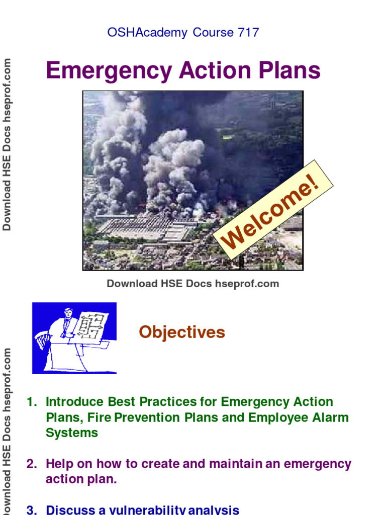 Emergency Action Plan-1 | PDF | Emergency Management | Emergency