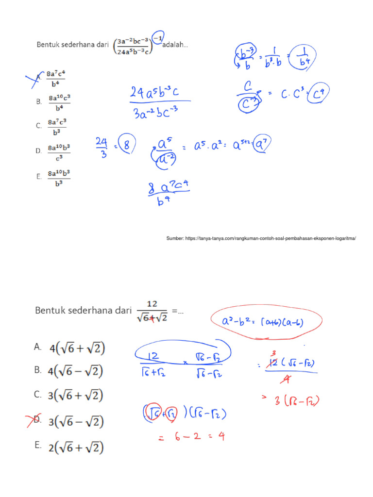 Latihan Soal Eksponen - Jerome Polin | PDF | Seni & Disiplin Bahasa | Kajian Bahasa Asing