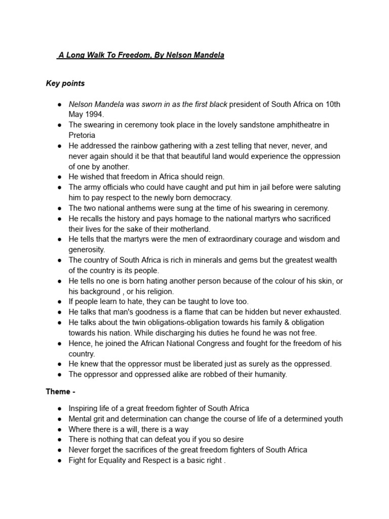 Mandela's Journey to Freedom | PDF | Nelson Mandela