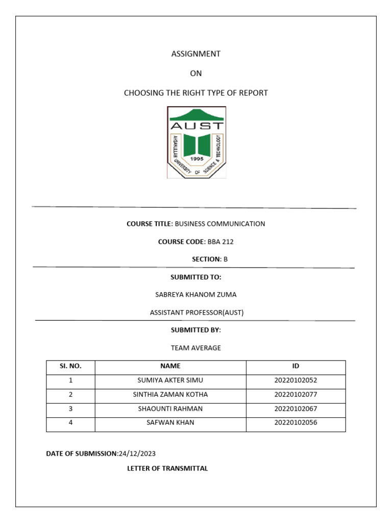 Business Communication Assignment Group 5 | PDF | Depreciation | Memorandum
