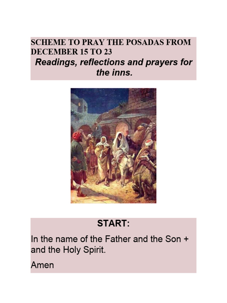 Posadas Prayer Scheme: Dec 15-23 | PDF | Mary, Mother Of Jesus | Jesus