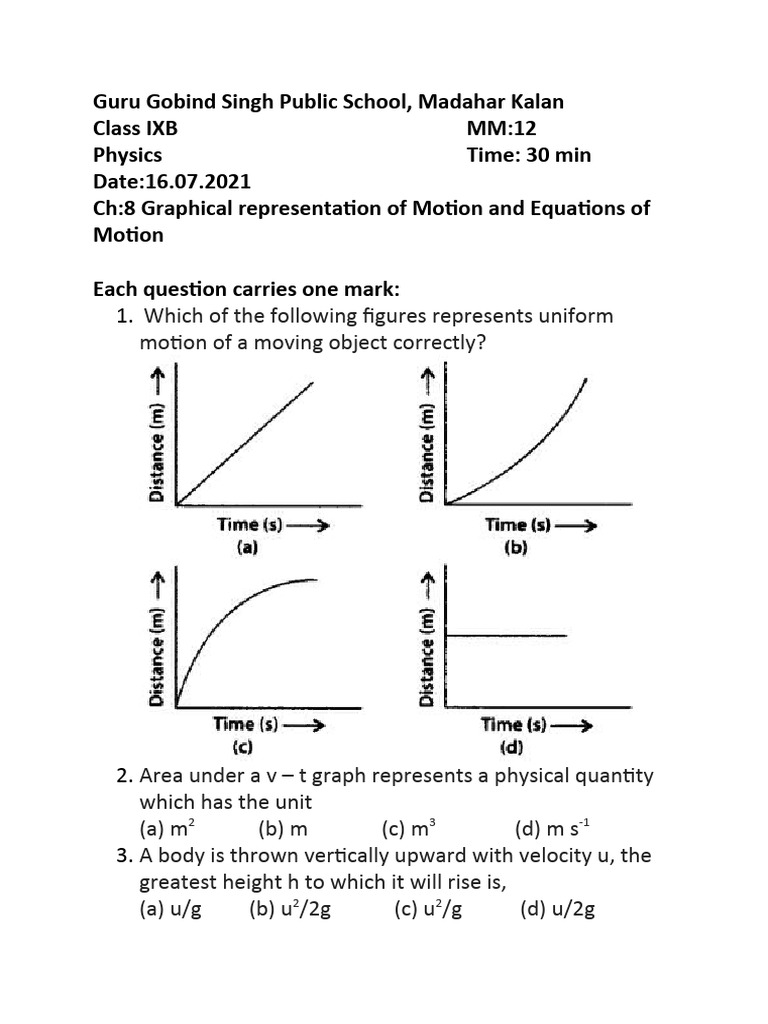 Ixb Phy CT1 16.07.21 | PDF | Teaching Methods & Materials