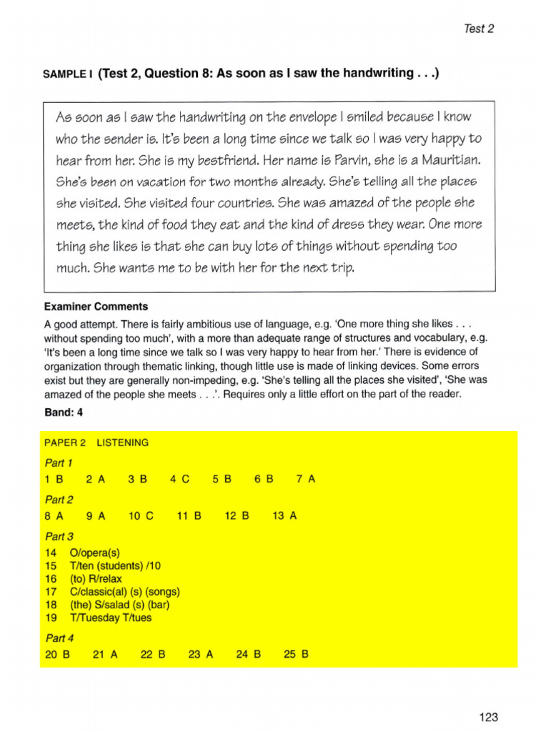Pet 6 - Listening Test 2 (Key + Transcript) | PDF