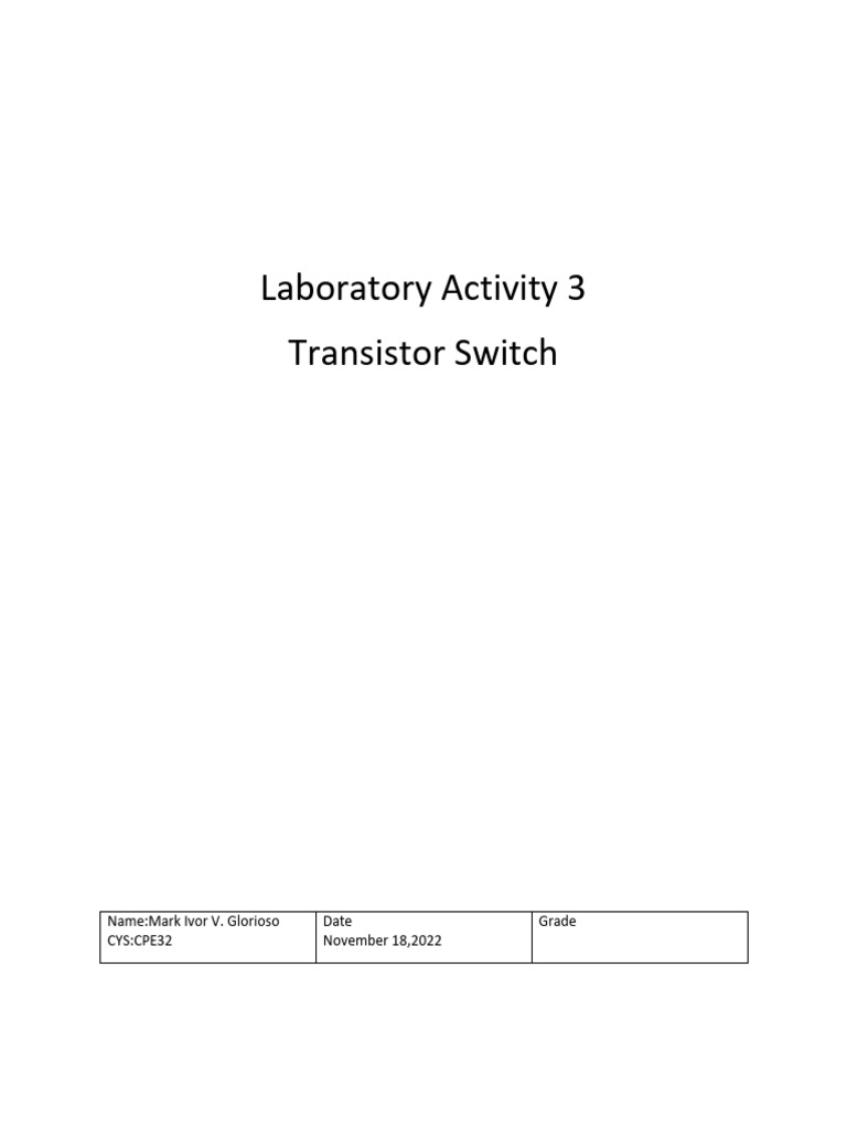 Danilo Lab | PDF | Transistor | Electricity