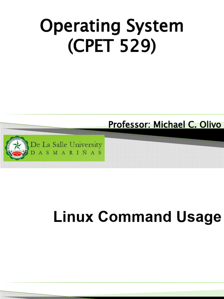 Laboratory Lecture 1 | PDF | Computer File | Operating System