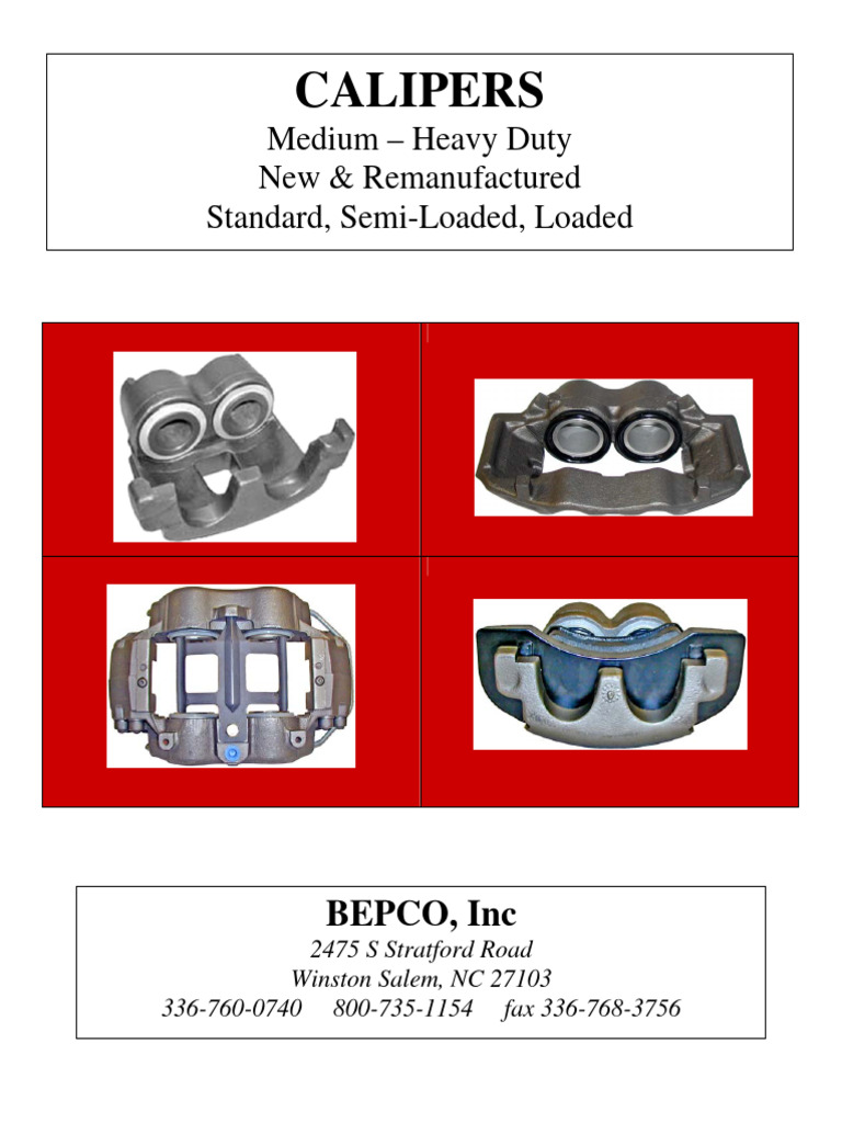 Brake Caliper Identification Guide | PDF | Brake | Vehicles