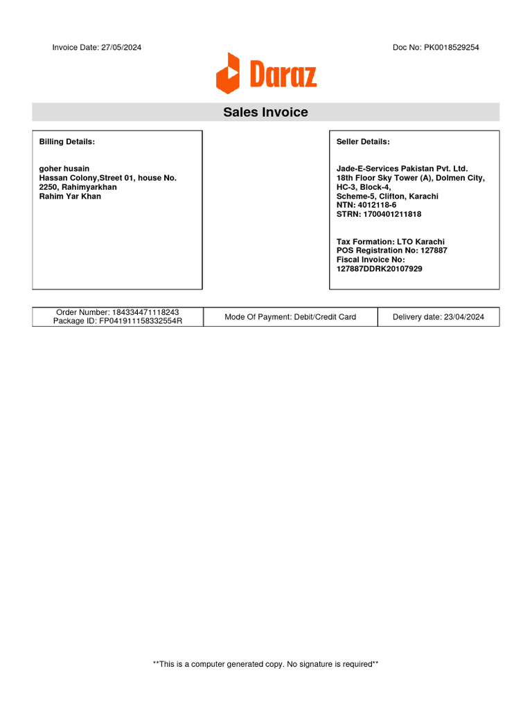 Invoice for Boat Earbuds Purchase | PDF | Invoice | Payments