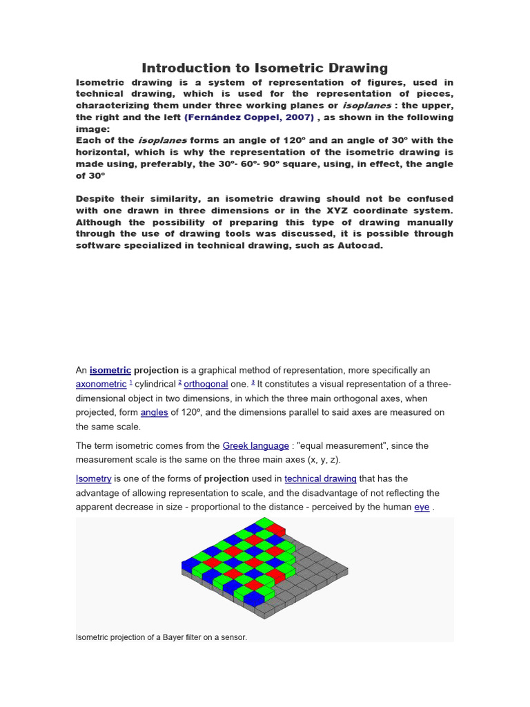 Introduction To Isometric Drawing | PDF | Cartesian Coordinate System ...