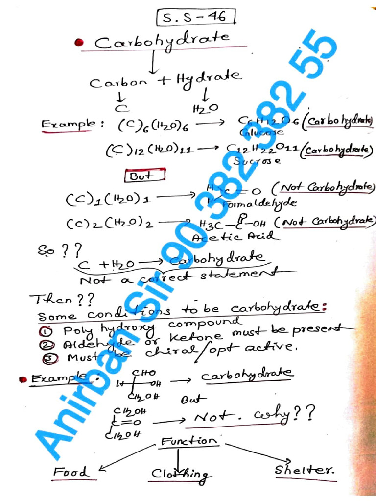 Understanding Carbohydrates and Their Structures | PDF | Functional ...