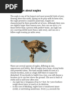 Overview of Eagle Taxonomy and Species | PDF