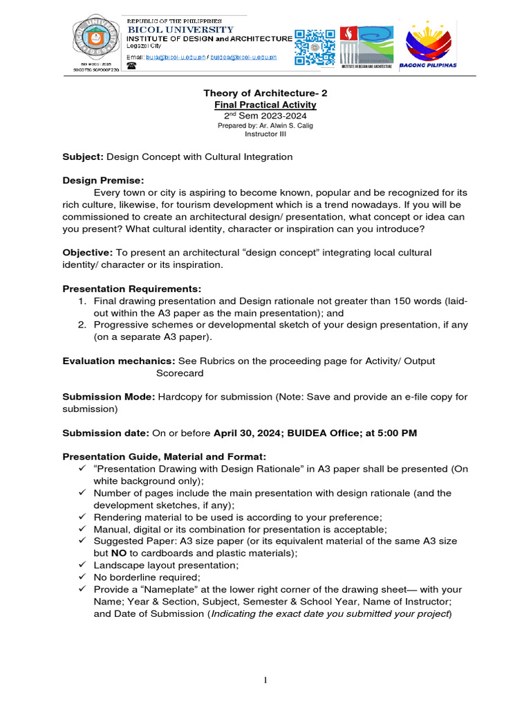 Cultural Integration In Architectural Design Pdf Rubric Academic