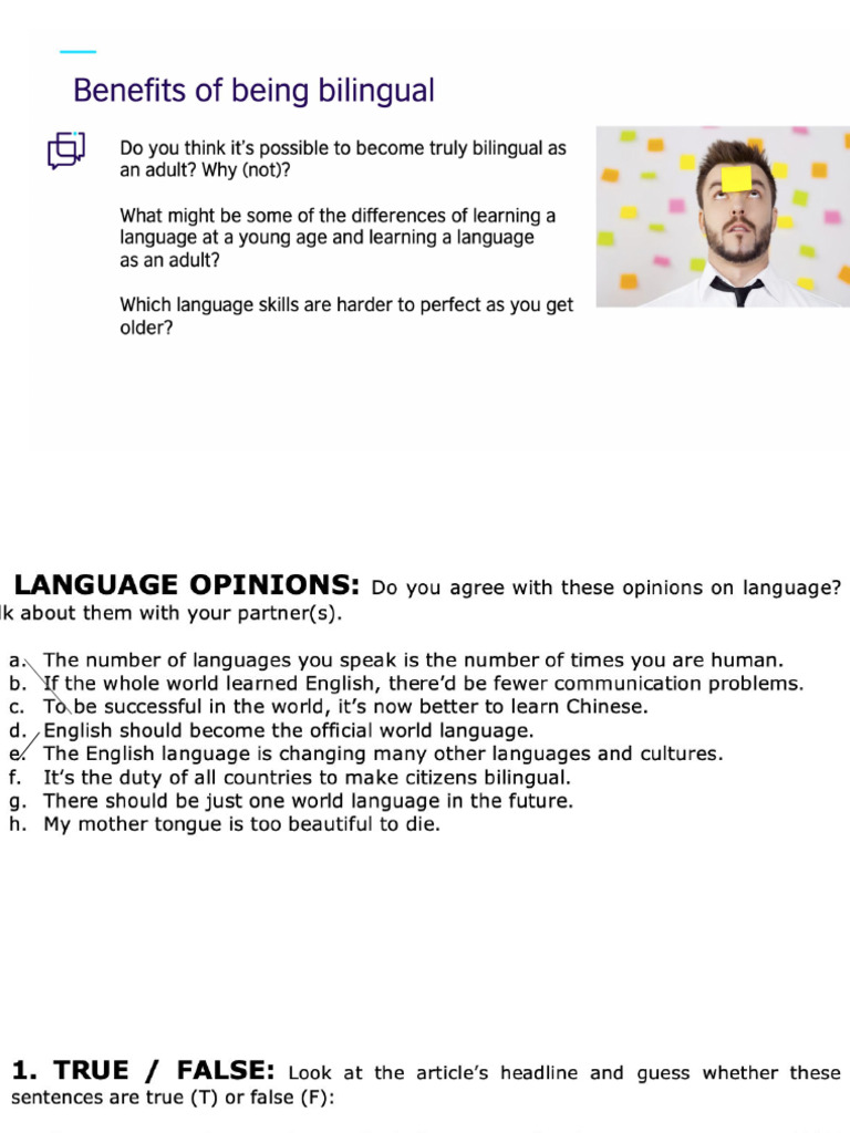 Copy of Grade 9-Unit 4-Bilingualism and Multilingualism | PDF