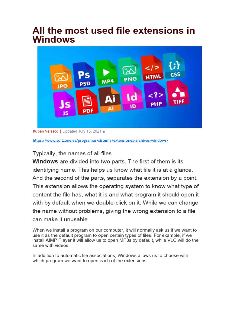 All File Extensions | PDF | Data Compression | Microsoft Excel