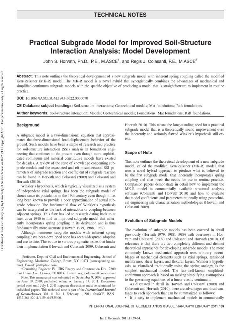 Horvath 2011 Pdf Structural Analysis Linear Elasticity