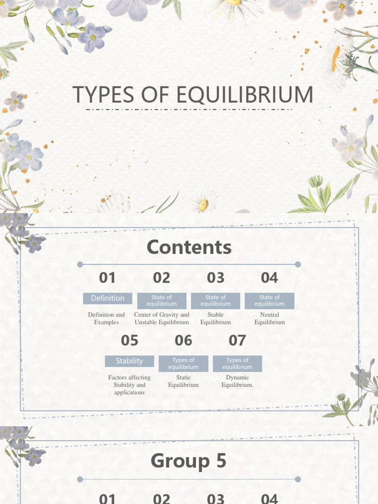 Types of Equilibrium | PDF | Force | Center Of Mass