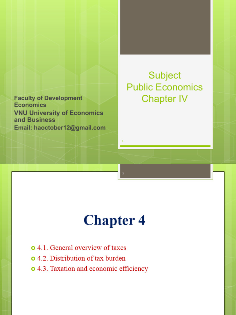 Public Economics 4 G I L P | PDF | Tax Incidence | Taxes