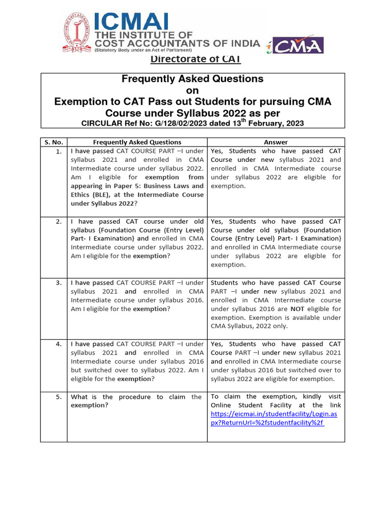 Frequently Asked Questions | PDF