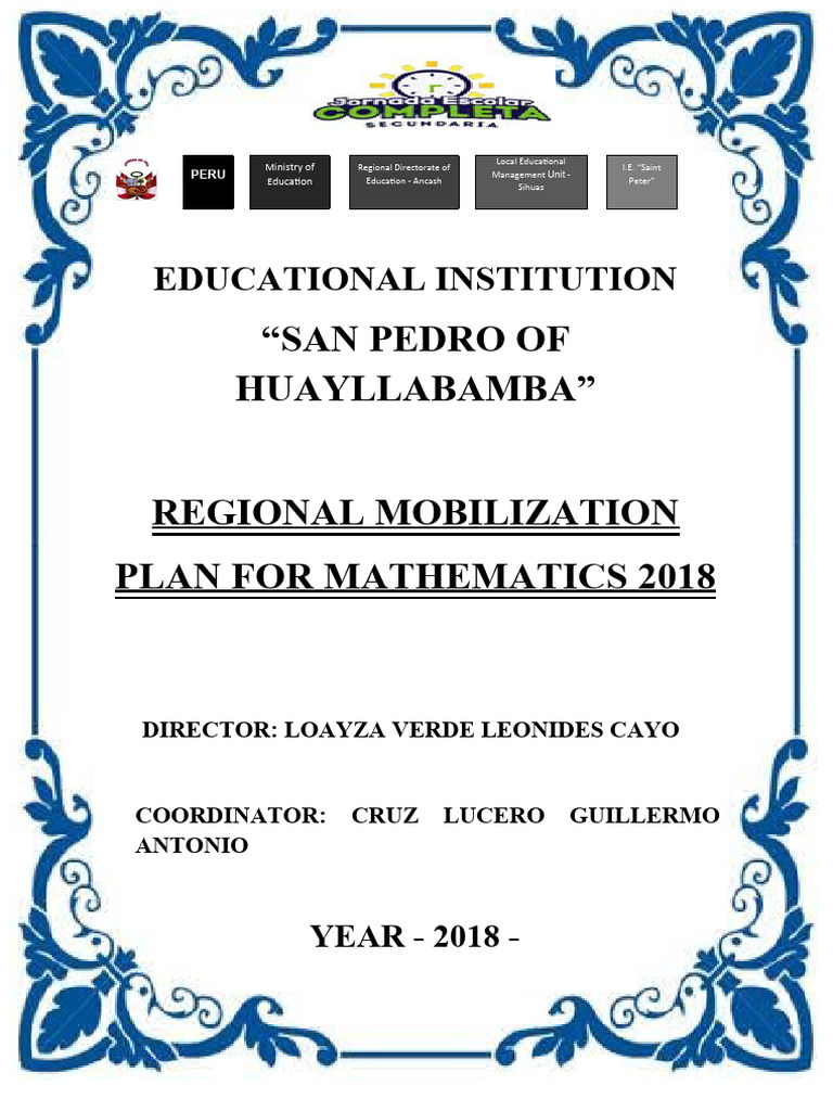 Mobilization Plan For Mathematics | PDF | Knowledge | Cognition