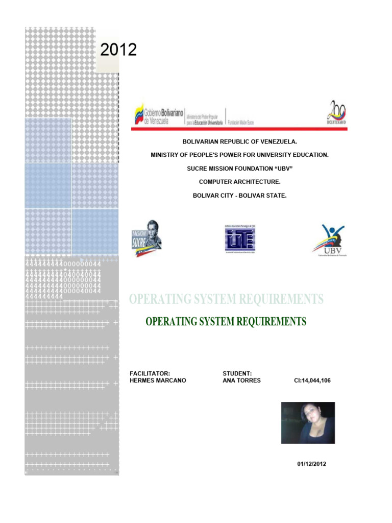 Operating System Requirement Pdf Computer Data Storage Installation Computer Programs