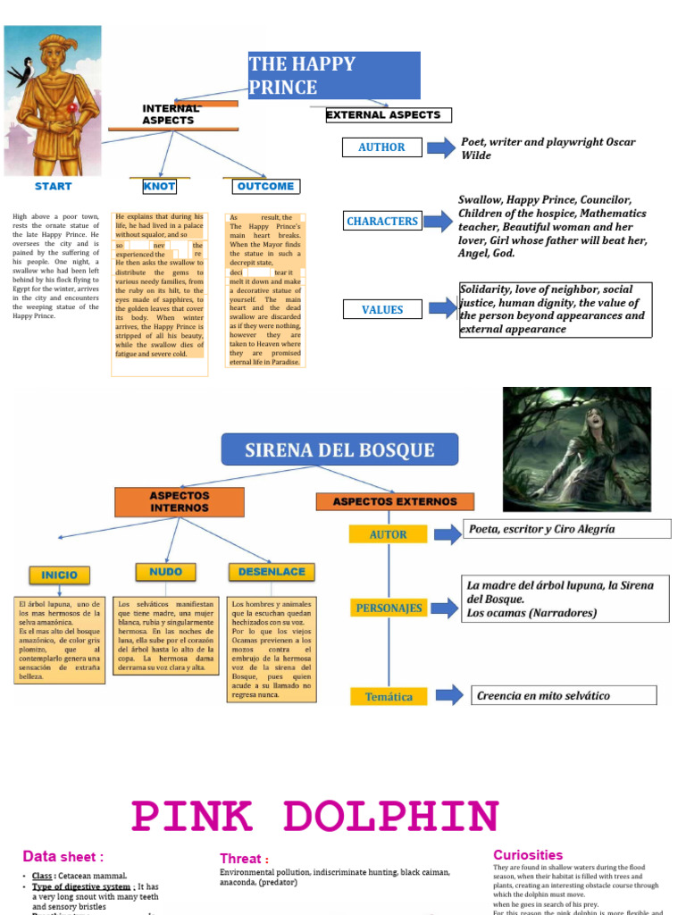 Concept Map The Happy Prince and The Forest Mermaid | Download Free PDF ...