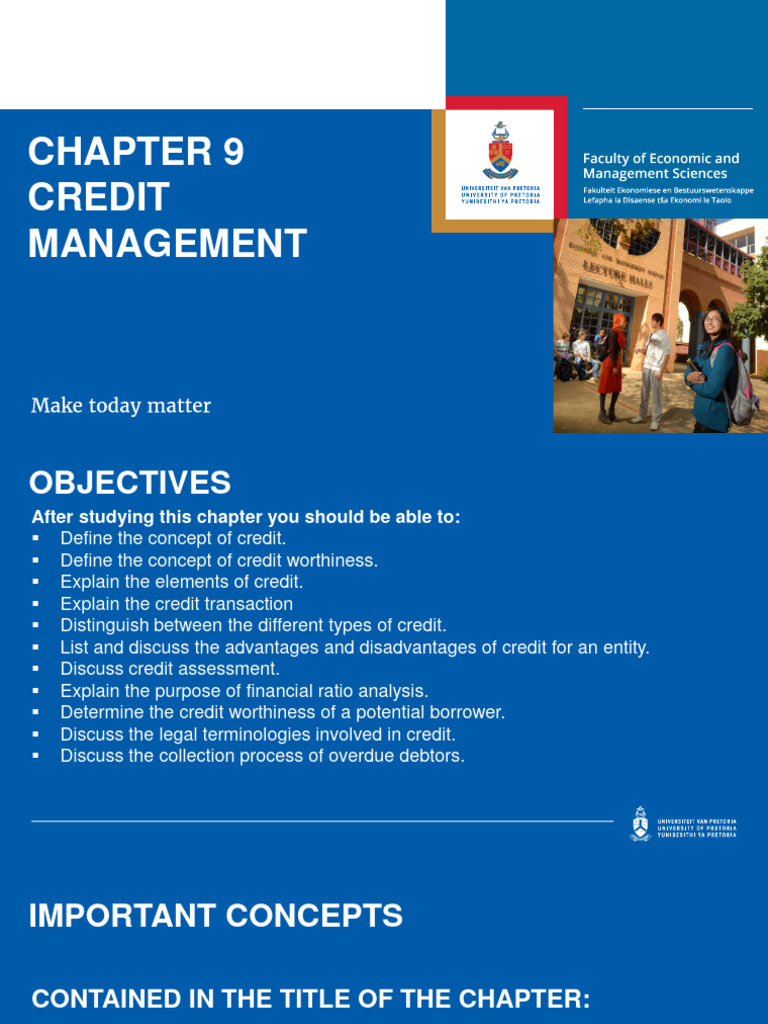 Chapter 9 Credit Management | PDF | Credit | Finance & Money Management